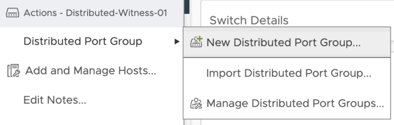 Configuring a VDS – VM Infrastructure