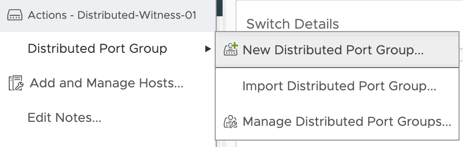 Configuring a VDS – VM Infrastructure